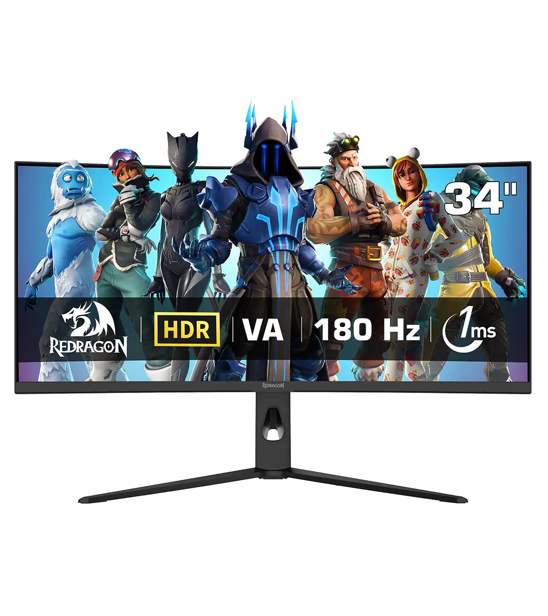 مانیتور گیمینگ 34 اینچ خمیده ردراگون | GMQ3418RVC